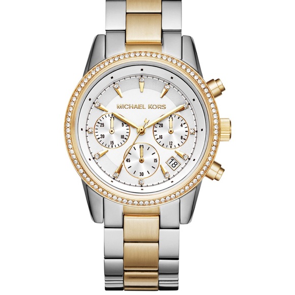 MICHAEL Michael Kors | Accessories | Michael Korstwo Tone Chronograph ...